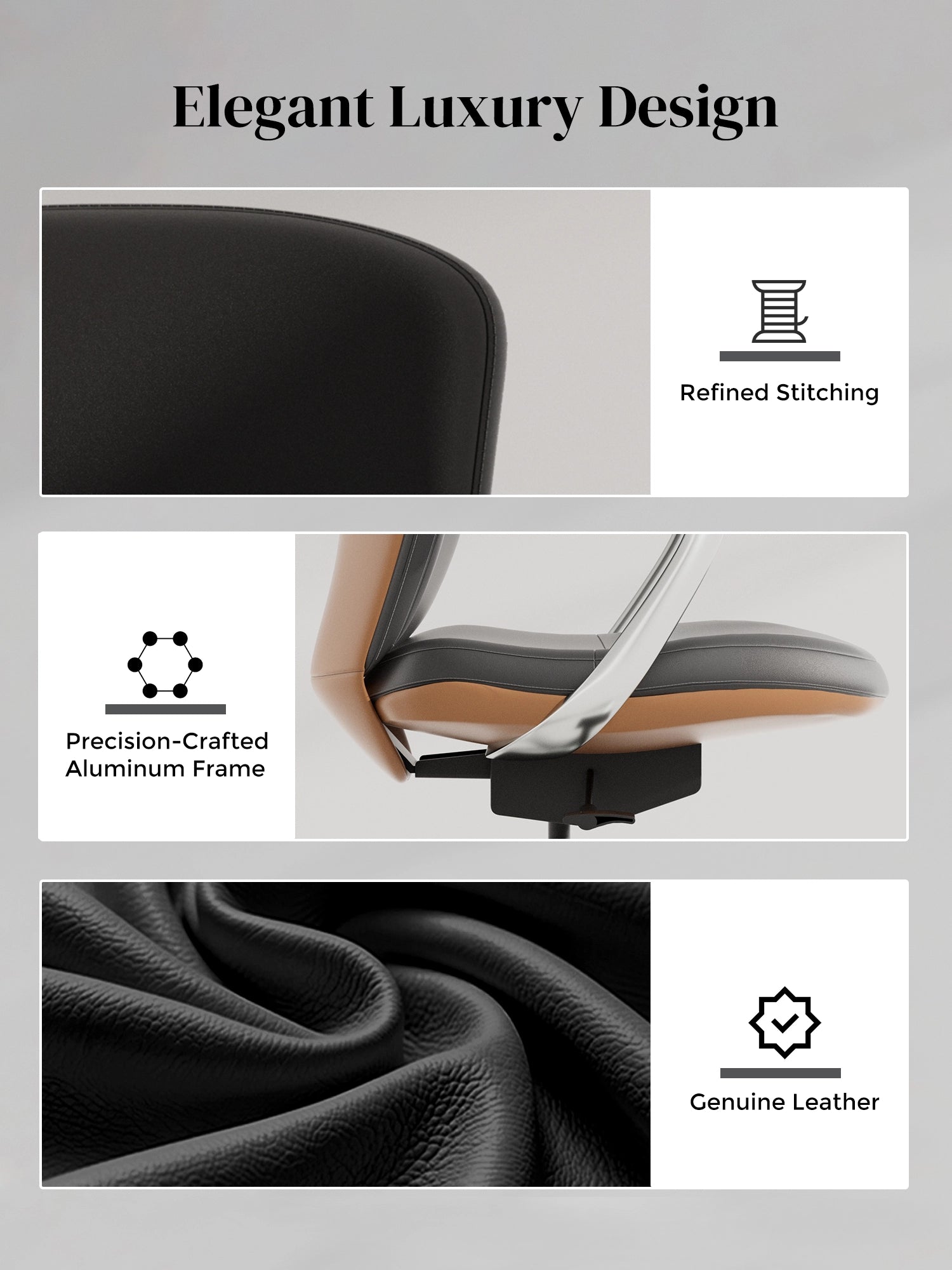 Nolan Executive Leather Office Chair – Durable Leather and Professional ...